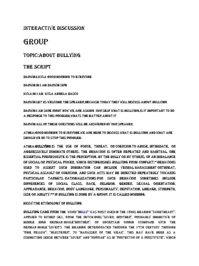 Interactive Discussion | PDF