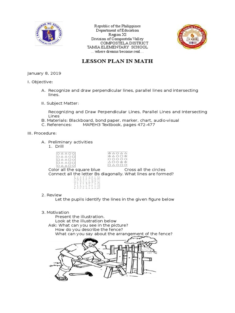 Recognizing Perpendicular, Parallel, and Intersecting Lines: A Lesson ...