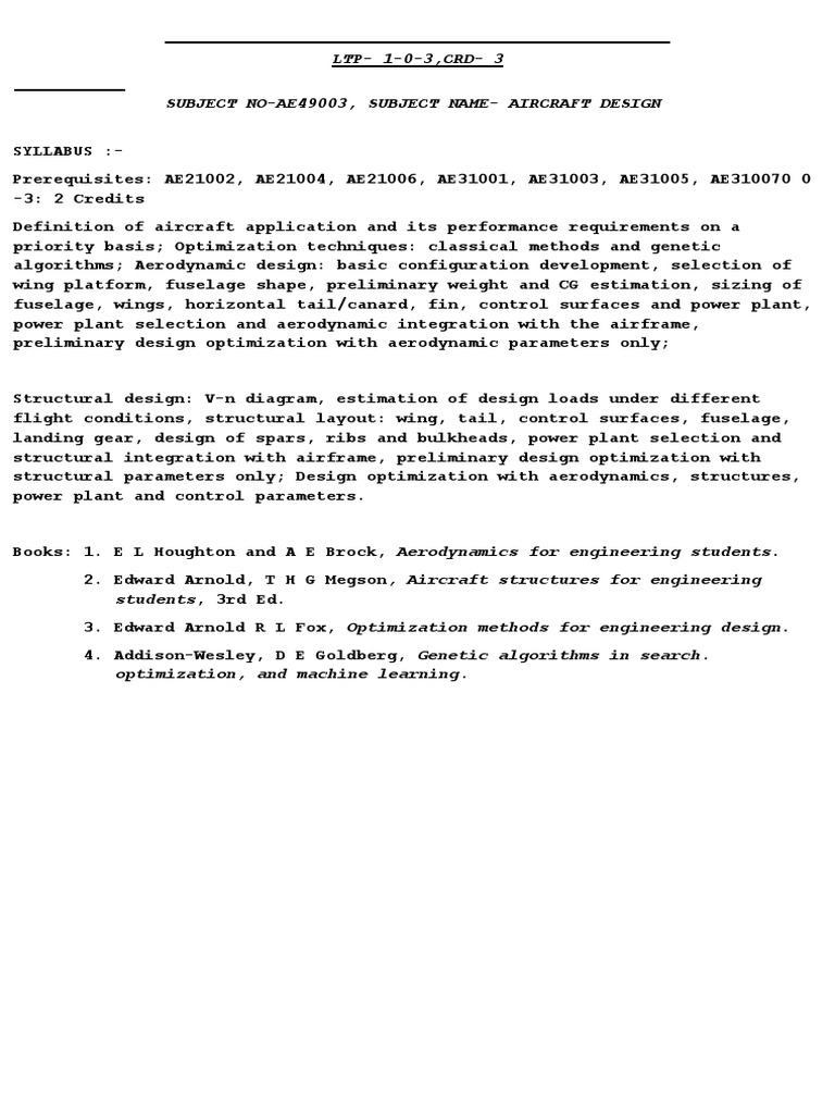 Aircraft Design | PDF