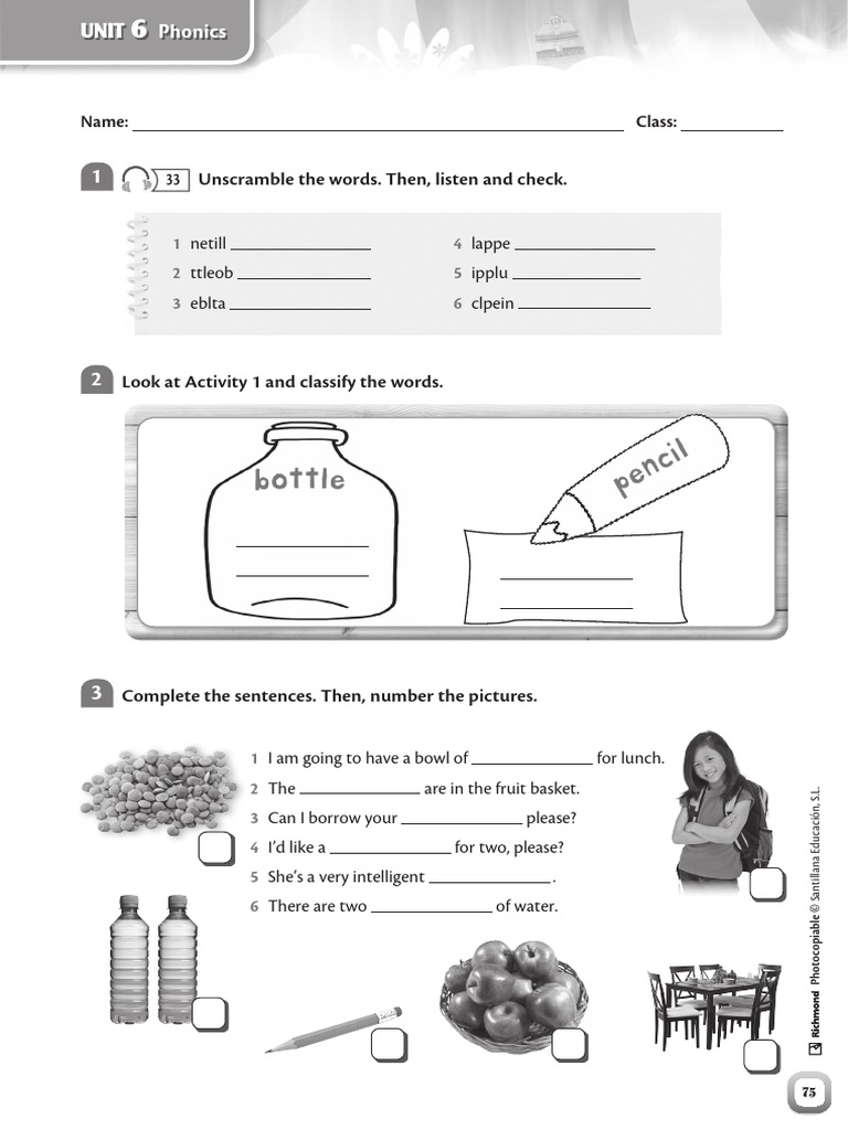 Wonder 4 Unit 6 Phonics | PDF