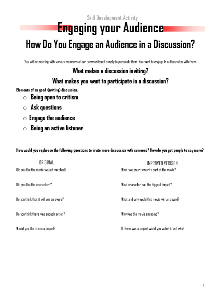 Audience Engagement Strategies | PDF