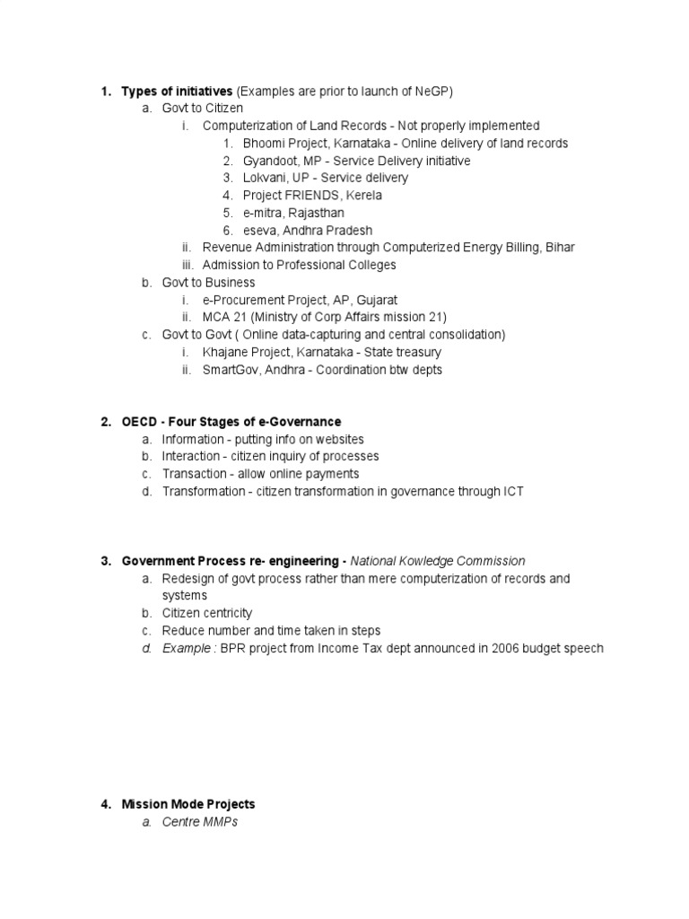 Types of Initiatives: D. Example | PDF | Taxes | Economies