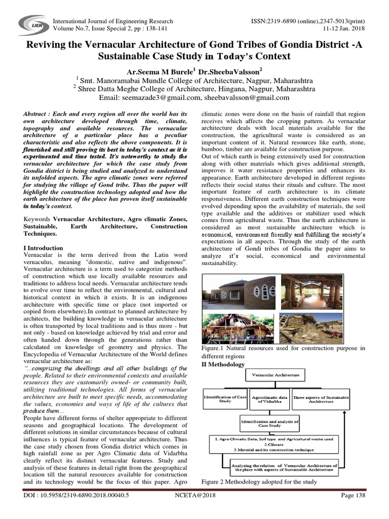 Reviving Gond Vernacular Architecture | PDF | Sustainability | Roof