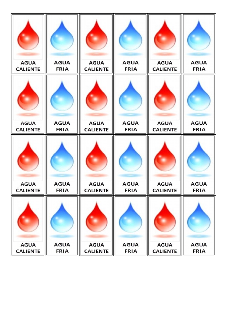 Señaletica Agua Fria y Caliente | PDF