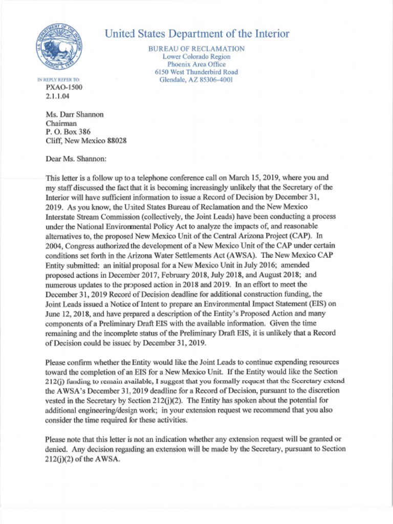 BOR Letter | PDF
