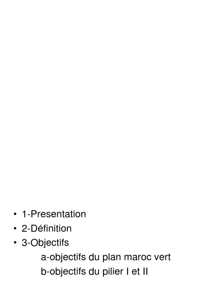 Plan Maroc Vert | PDF | Maroc | Agriculture