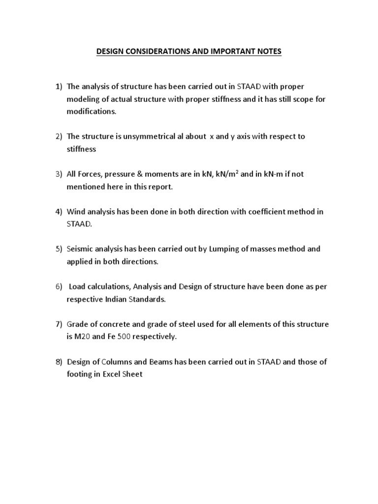 STAAD INPUT FILE ANALYSIS | PDF | Structural Load | Classical Mechanics