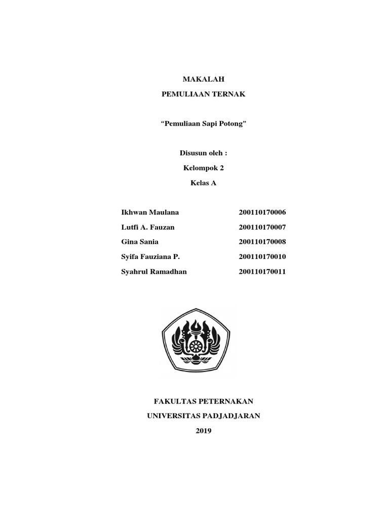 Makalah Pemuliaan Sapi Potong | PDF