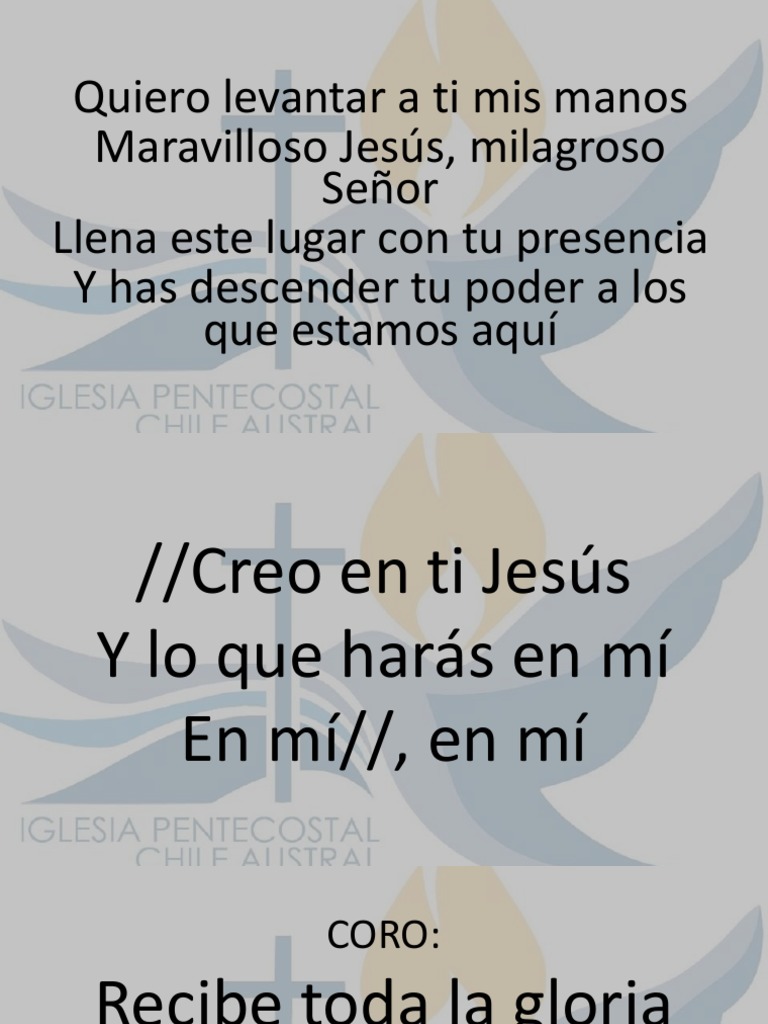 Recibe Toda La Gloria | PDF