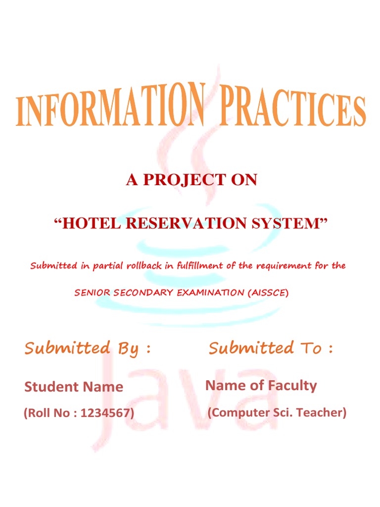 Hotel System Project File | PDF | Object Oriented Programming ...