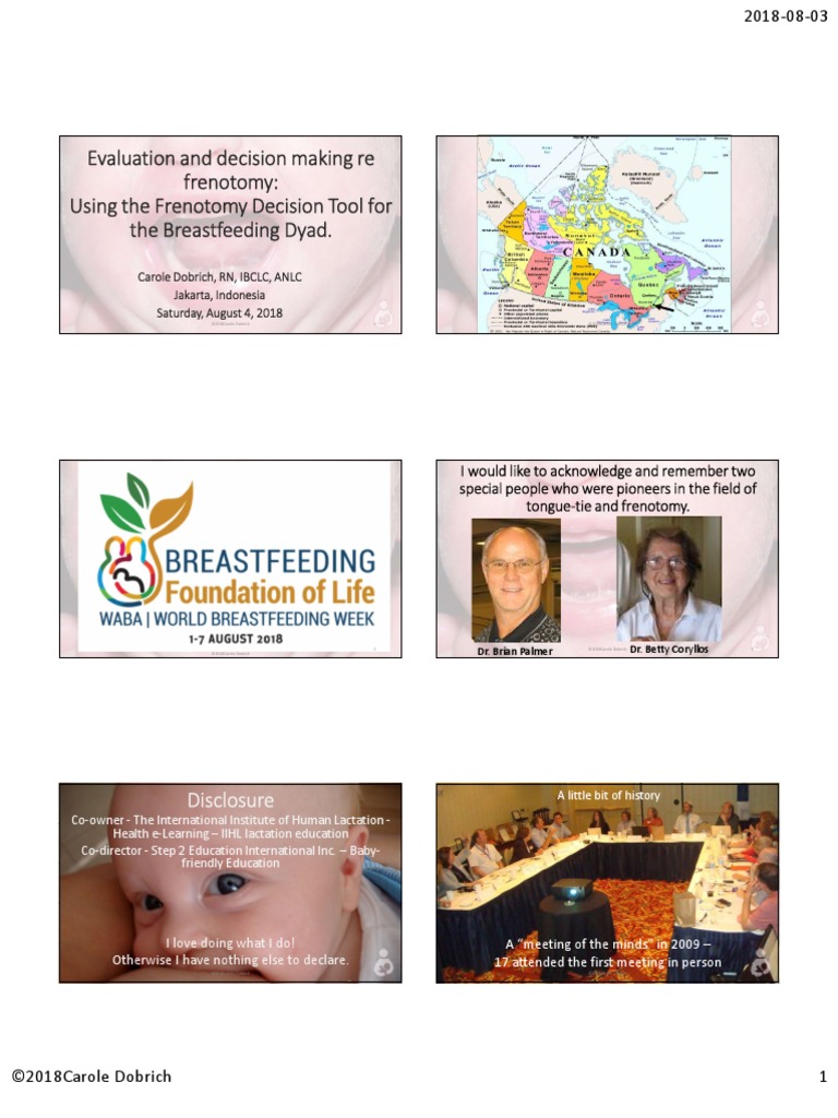 Evaluation and Decision Making Re Frenotomy: Using The Frenotomy ...