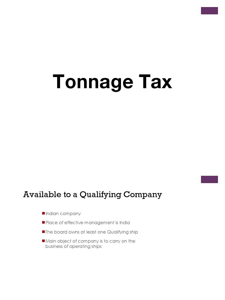 Tonnage Tax | PDF | Tonnage | Ships