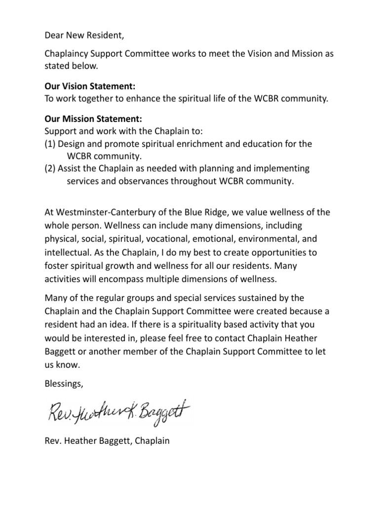 Welcome Letter - 2019 | PDF