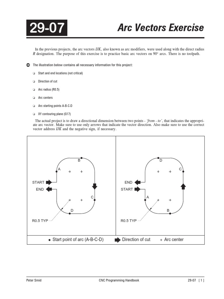 29-07 Arc Vectors Exercise | PDF