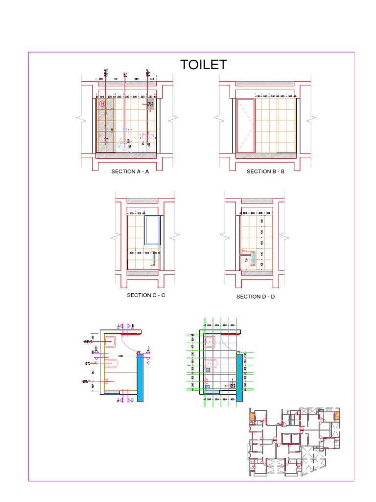 Toilet: Section A - A Section B - B | PDF