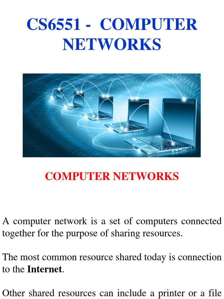 Cs6551 - Computer Networks | Download Free PDF | Osi Model | Network Socket