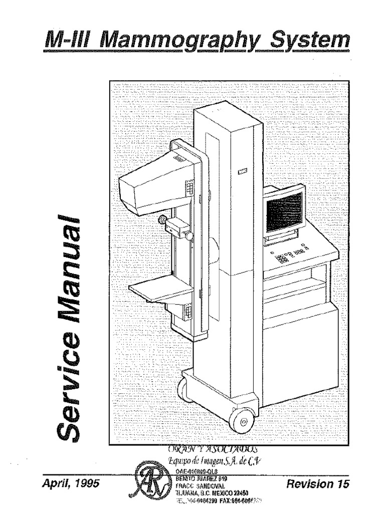 Service Manual LORAD M3 PDF | PDF