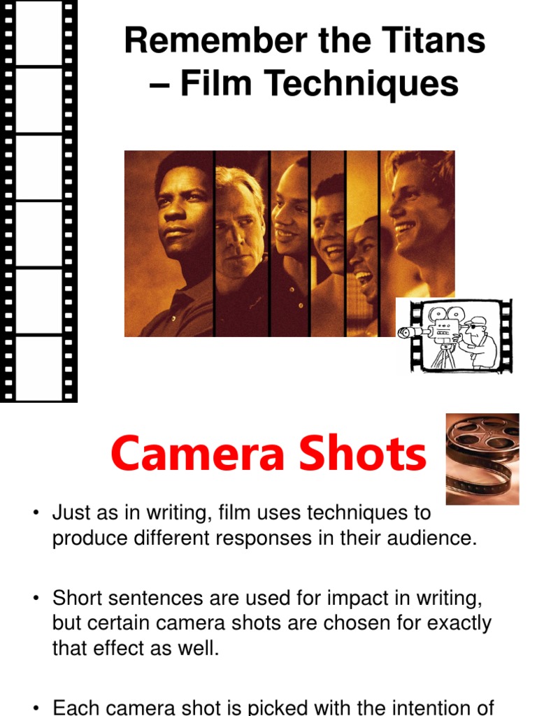Remember The Titans - Film Techniques | PDF | Close Up | Audience