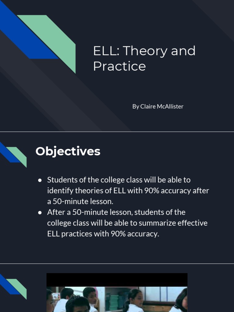 ELL Theories and Classroom Practices | PDF | Semiotics | Academic ...