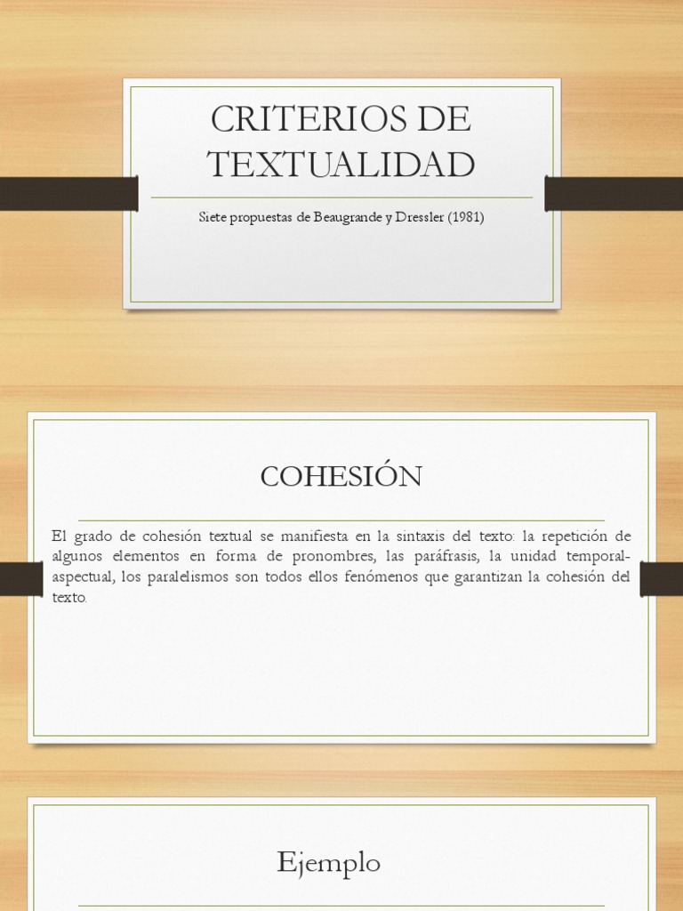 Criterios de Textualidad | PDF | Sicología | Epistemología