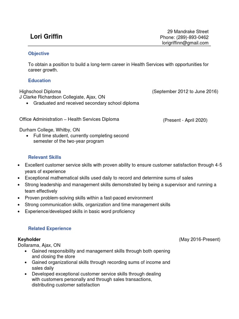 Resume 2019 - Lori Griffin | PDF | Leadership | Behavior Modification