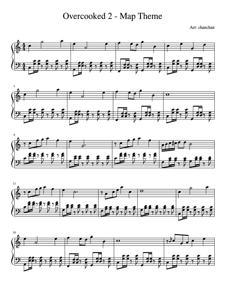 Overcooked 2 - Map Theme PDF | PDF