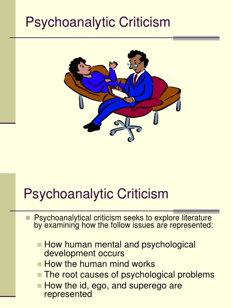 Psychoanalytic Criticism | PDF | Id | Psychoanalysis