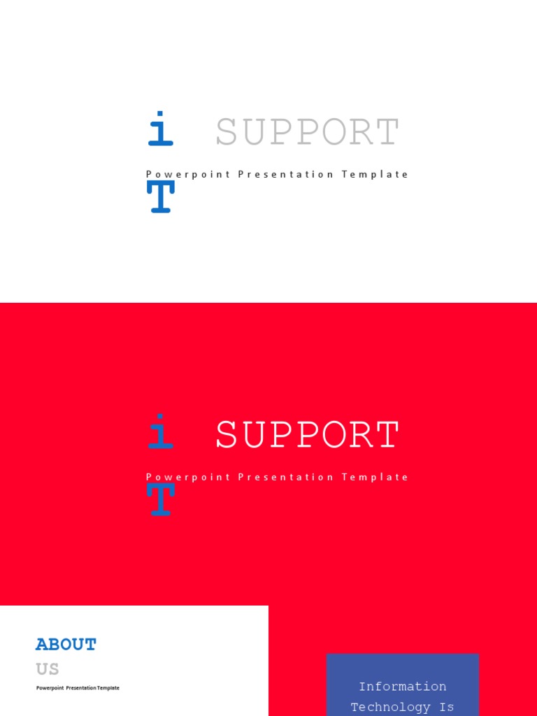 IT Support Powerpoint Template | PDF | Backup | Digital Technology