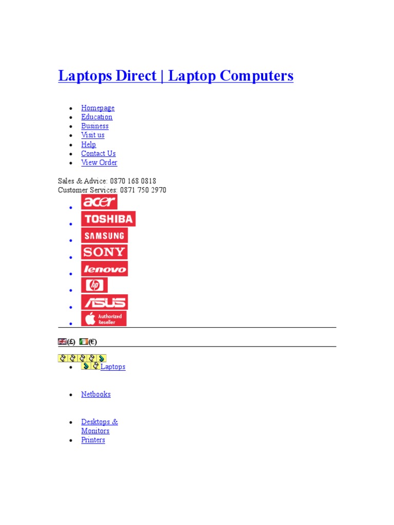 Laptops Direct | PDF | Laptop | Personal Computers