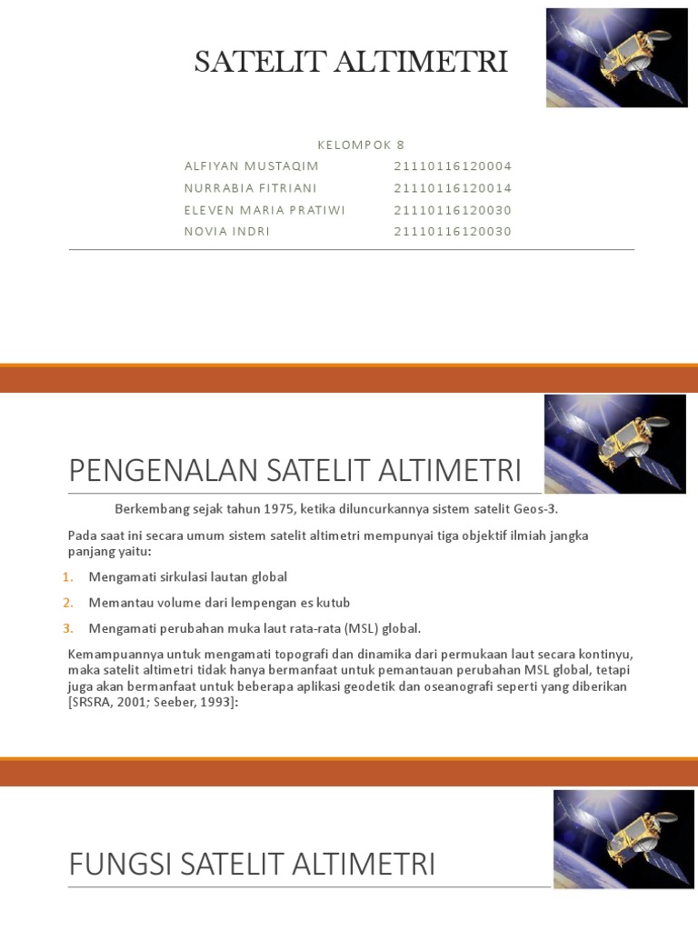 Satelit Altimetri | PDF