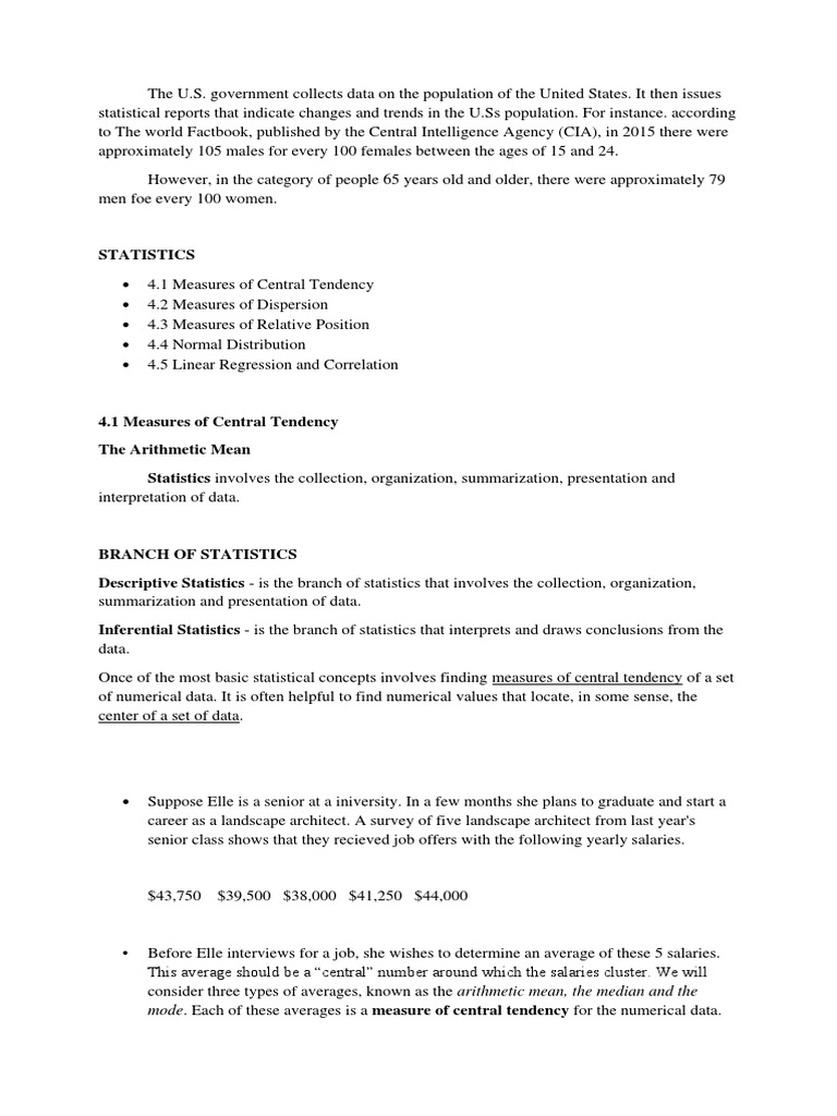 Math Written Reportgroup 4 PDF | PDF | Arithmetic Mean | Standard Score