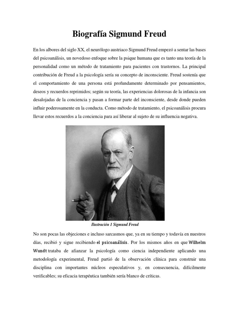 Biografía Sigmund Freud | Sigmund Freud | Psicoanálisis