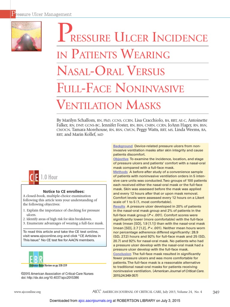 U I P W N - O V F - F N V M: Ressure Lcer Ncidence in Atients Earing ...