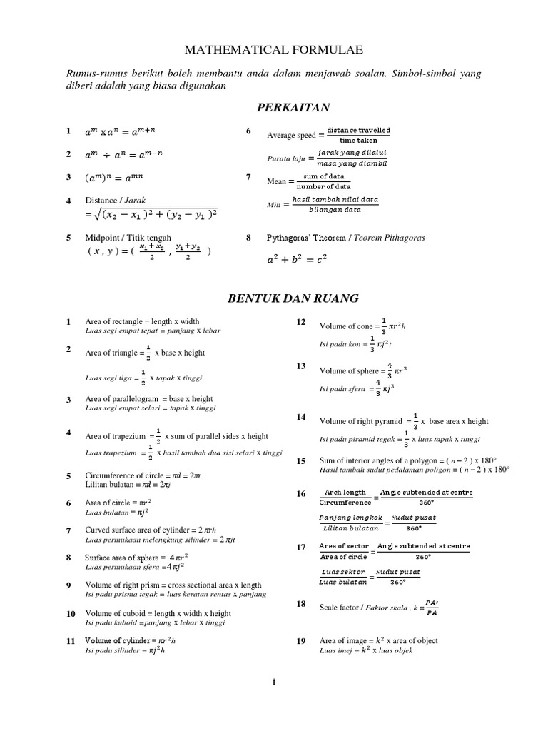 Luas Permukaan Bulatan dan Formula | PDF | Area | Euclidean Plane Geometry