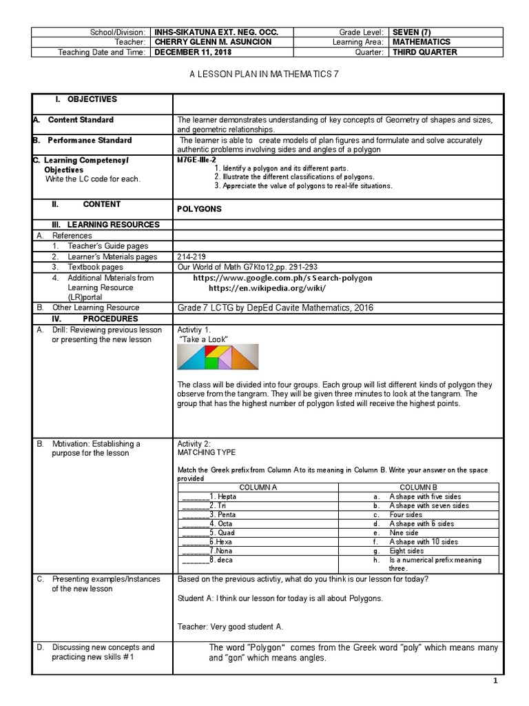 DLP - 1 | PDF | Polygon | Geometric Shapes