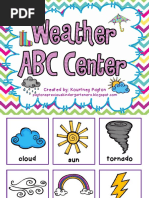 Weather Vocabulary ABC List | PDF