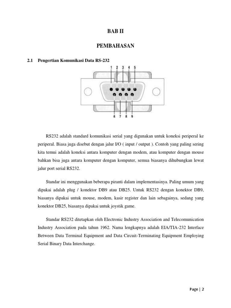 Bab 2 RS232 | PDF