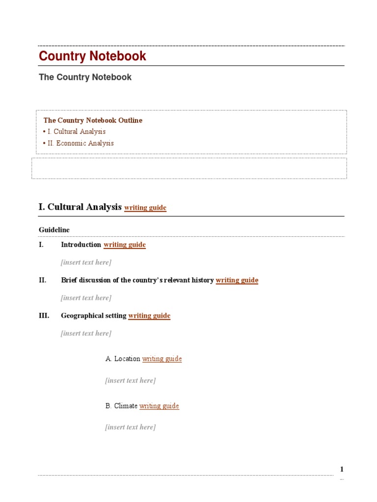 Country Notebook | PDF | Retail | Gross Domestic Product