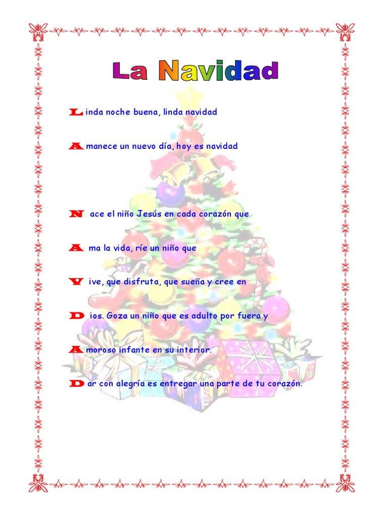 Acrostico - La Navidad | PDF | Natividad De Jesus | Navidad