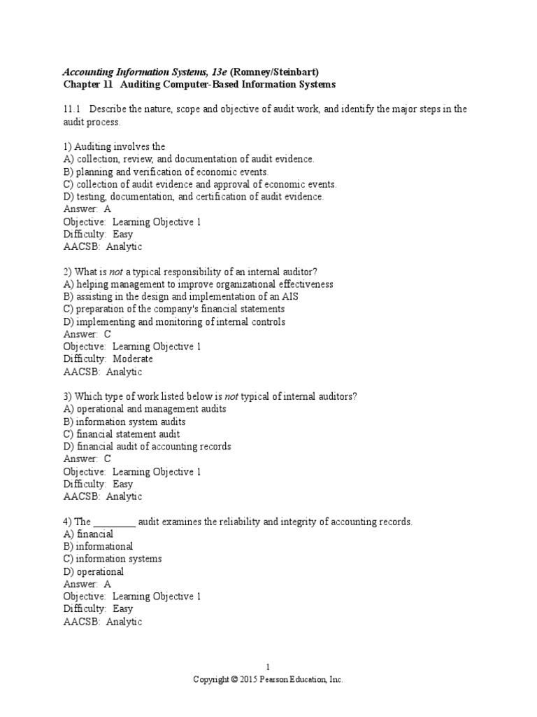 Auditing Computer-Based Information Systems | PDF | Internal Control | Financial Audit