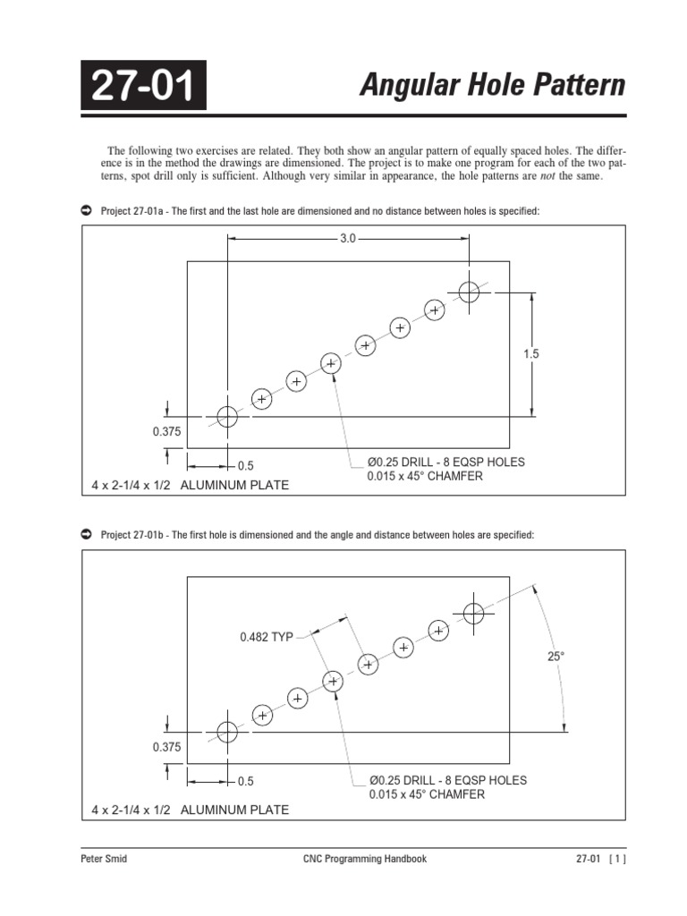 Angular Hole Pattern Exercises | PDF