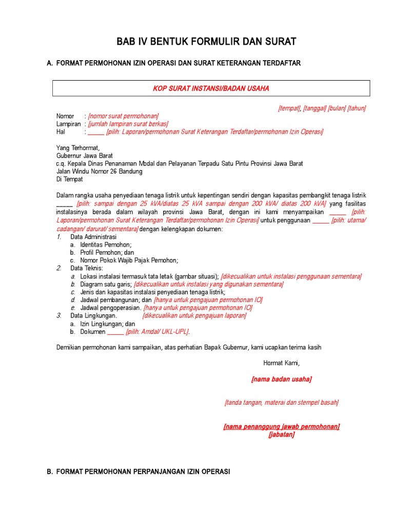 Bentuk Formulir Dan Surat Io | PDF