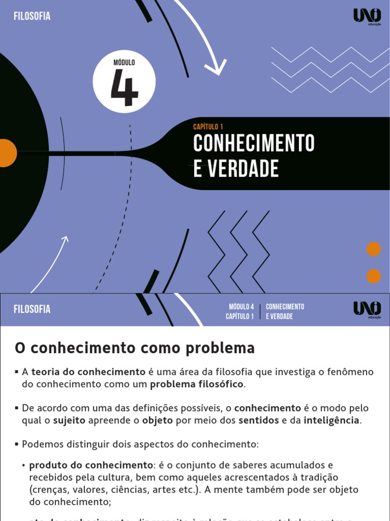 Filosofia 04 Resumo | PDF | Conhecimento | Lógica