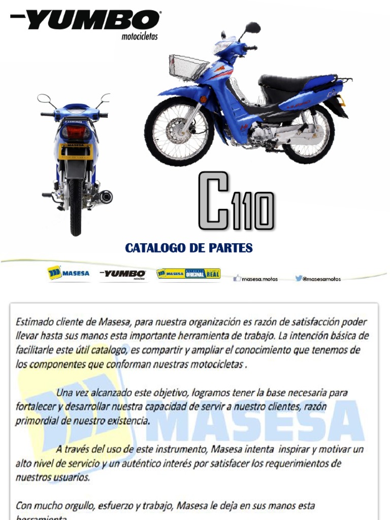 C110 Yumbo PDF | PDF | Carburador | Tornillo