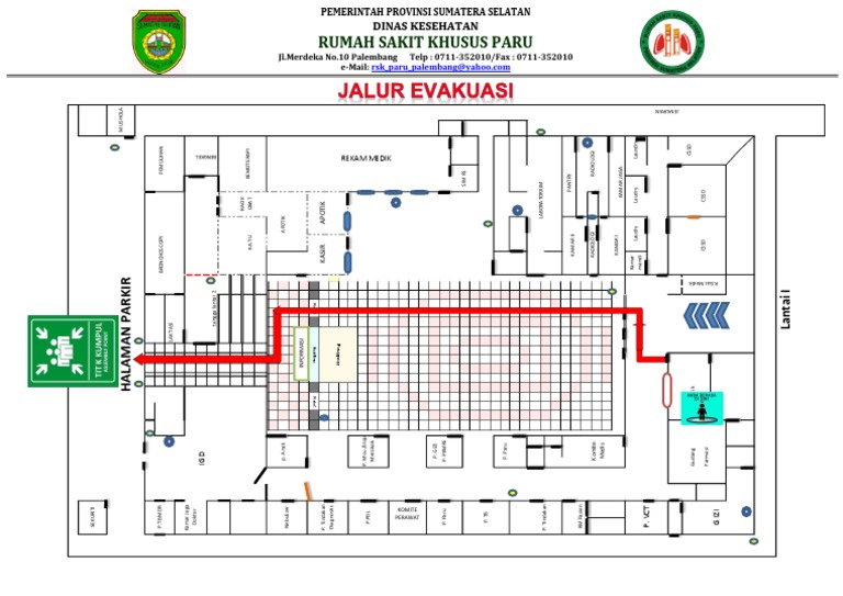 Denah Evakuasi Gudang Farmasi | PDF