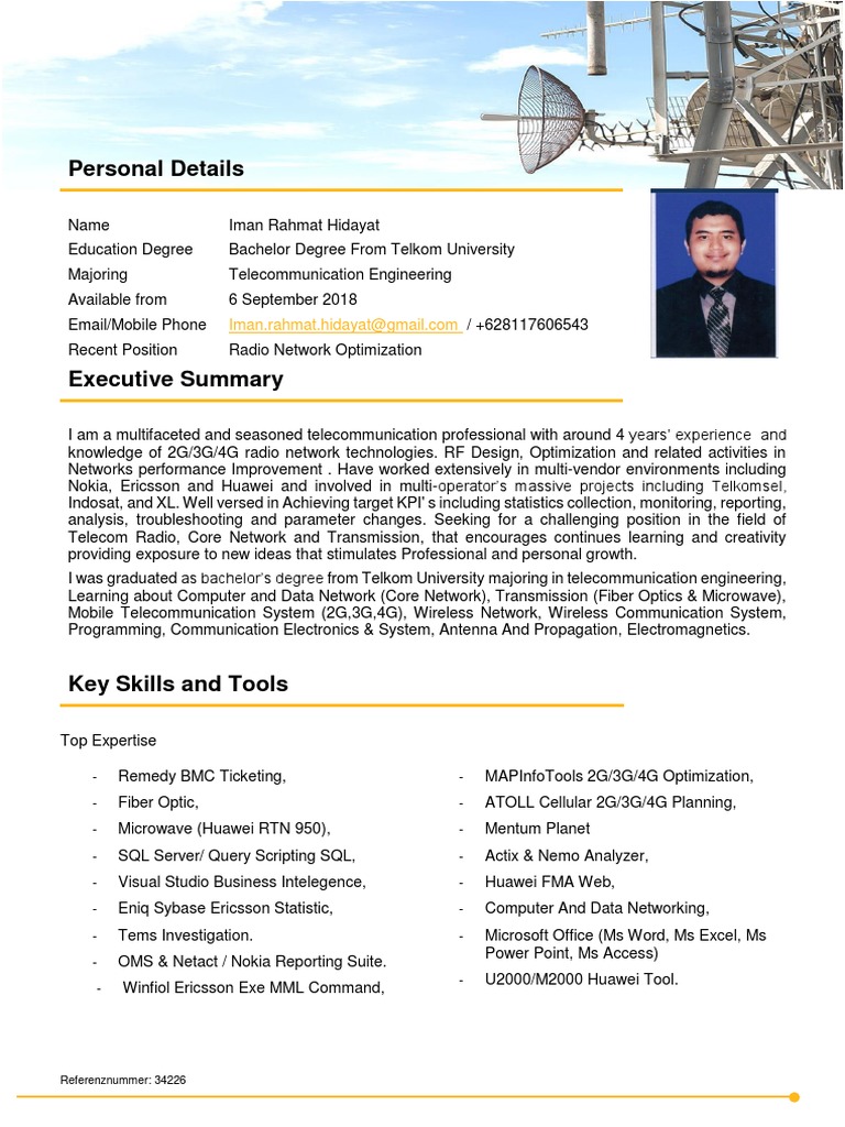 CV Iman Rahmat Hidayat | PDF | Telecommunication | 4 G