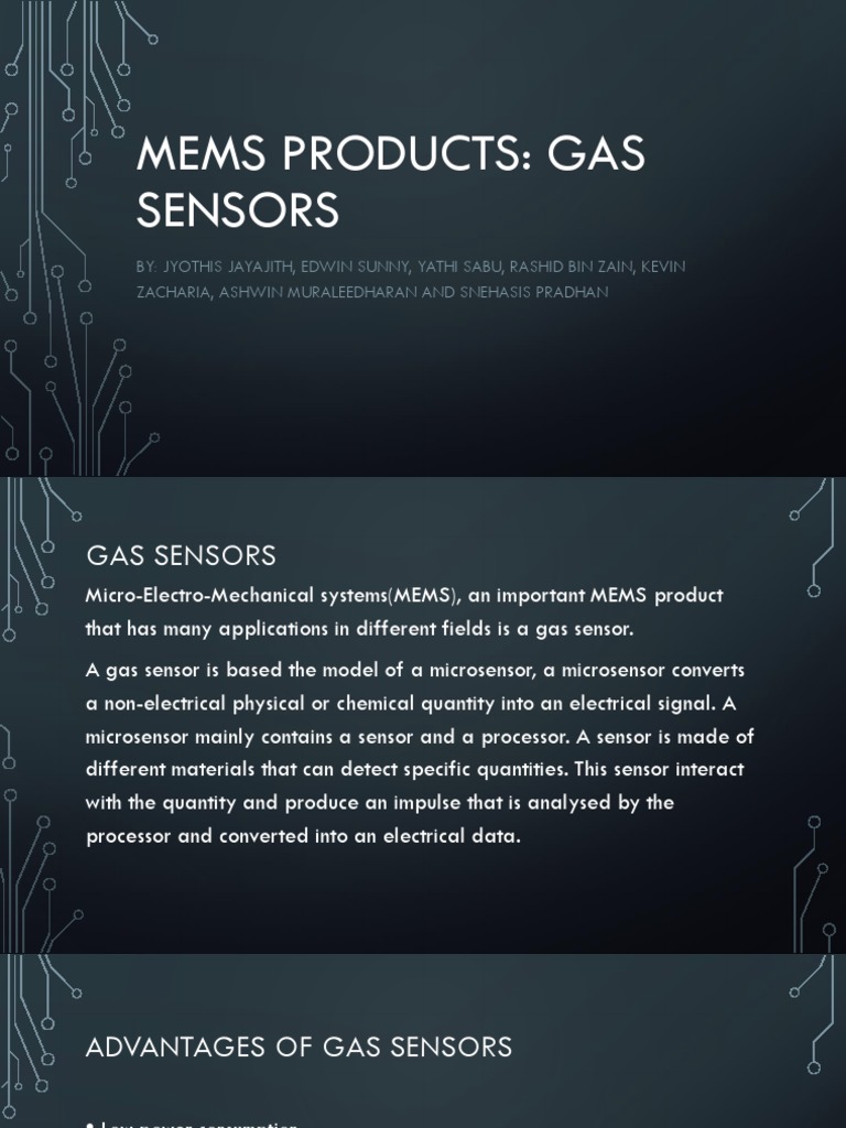 Mems Based Gas Sensor | PDF | Sensor | Capacitor