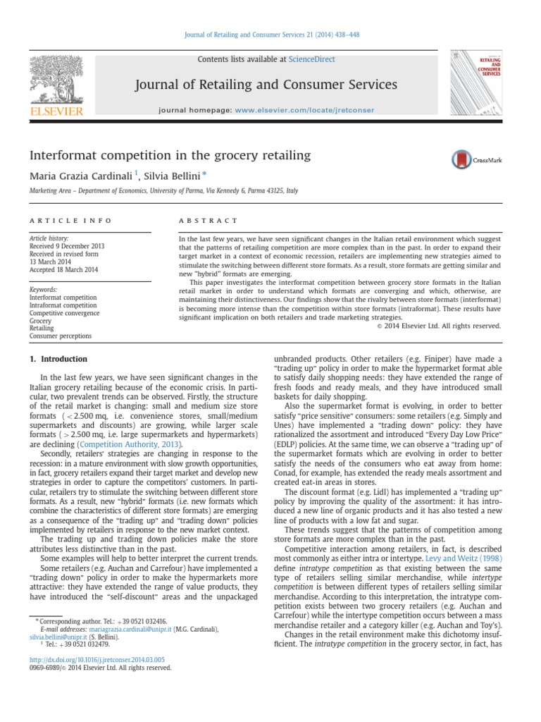 Cardinal I 2014 | PDF | Supermarket | Retail