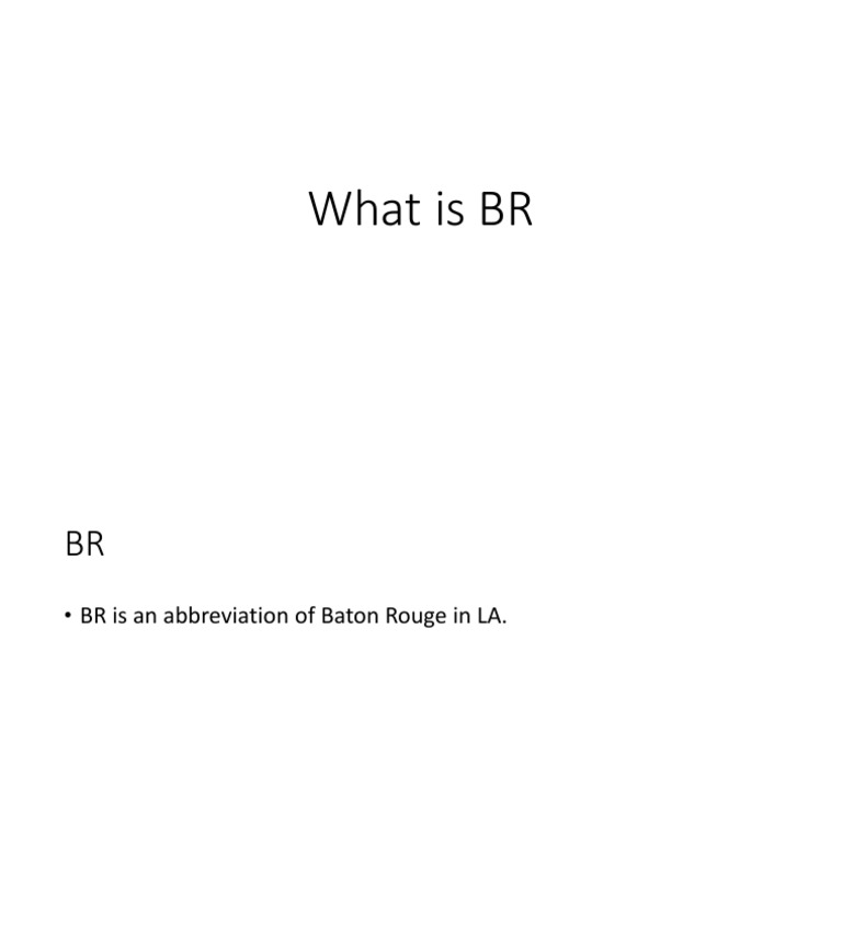 What Is BR | PDF