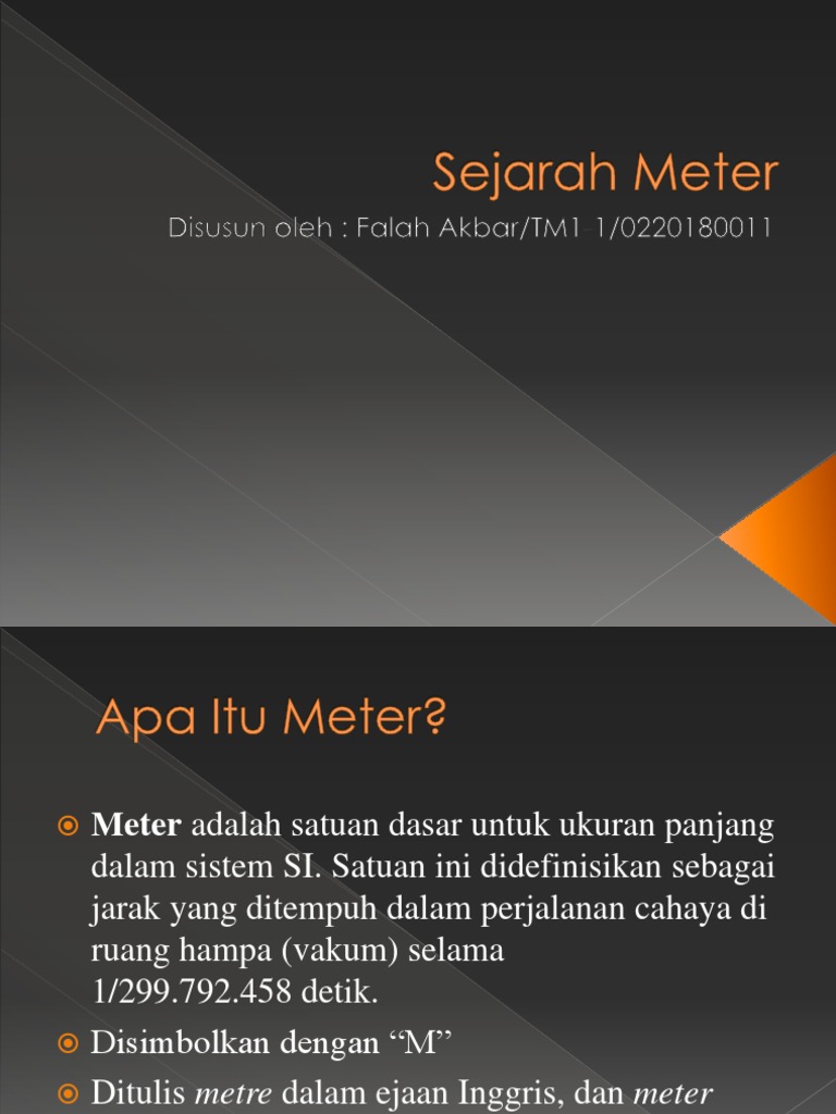 Sejarah Meter | PDF